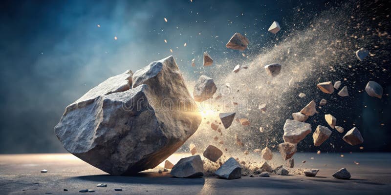 Stone Fragmentation Stock Illustrations – 393 Stone Fragmentation Stock ...