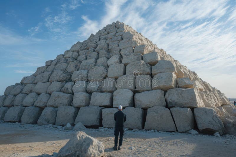 Massive Stone Pyramid Structure Showcasing Ancient Architectural Skill ...