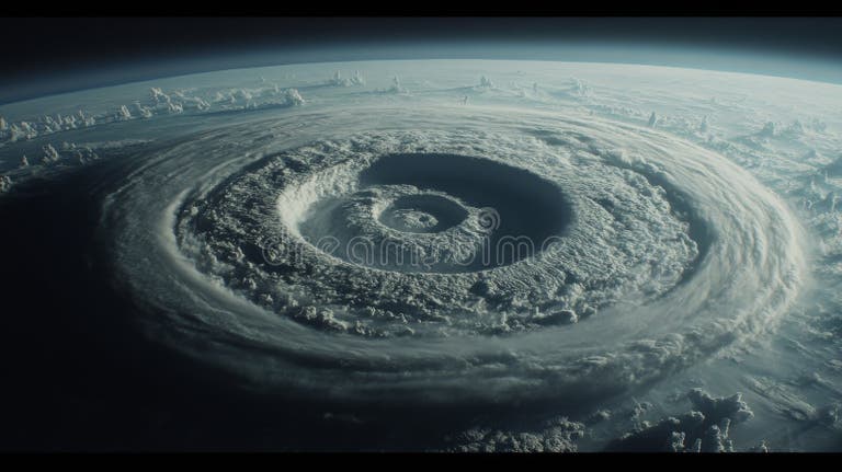 A Massive Storm System with Concentric Clouds Surrounding a Central Eye ...