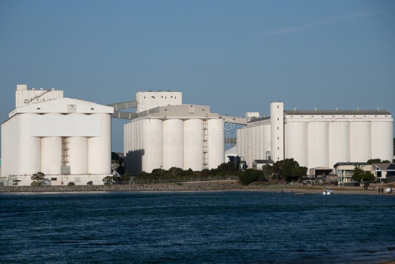 Massive Tower Silos stock photo. Image of granary, equipment - 272236618