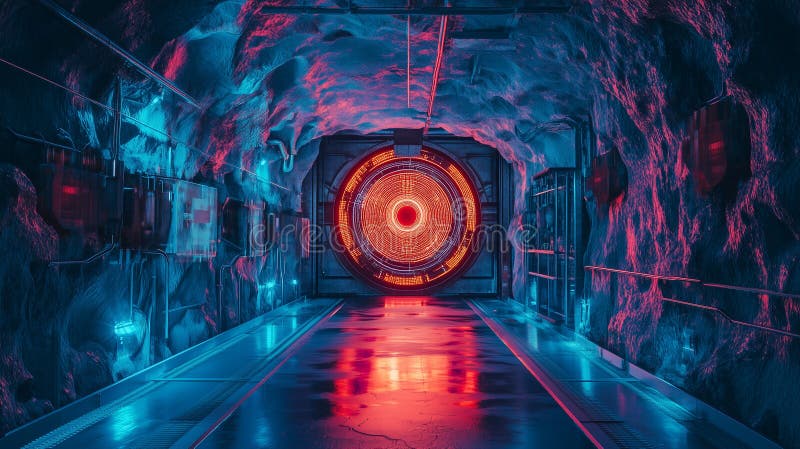 Massive Underground Vault with Neural Network Design Illuminated in ...