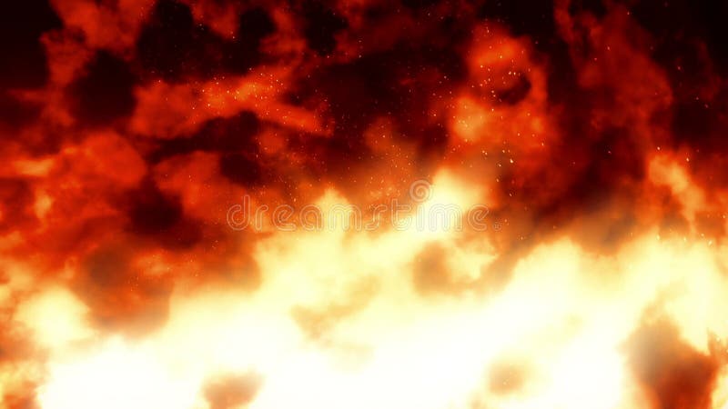 Firewall 2 // 1080p Stylized Fire Video Background Loop Stock Footage ...
