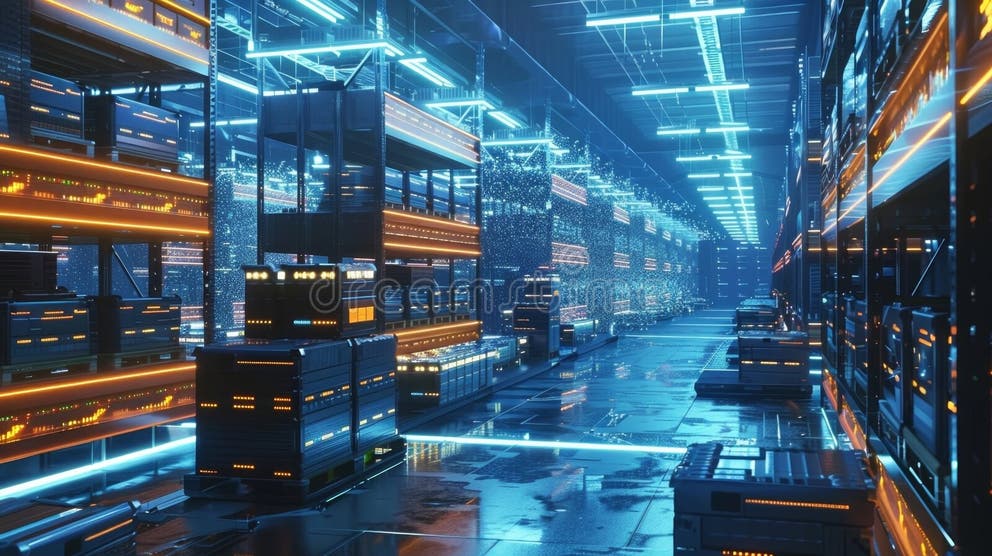 A Massive Warehouse Complex is Fully Automated with the Help of ...