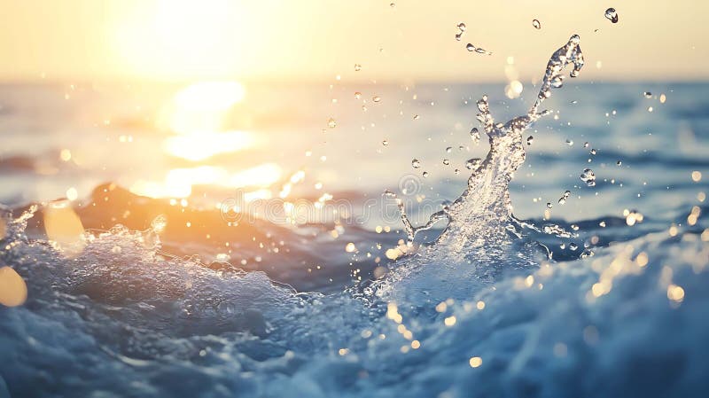 Massive Water Splash in the Heart of the Sea a Dynamic Ocean Phenomenon ...