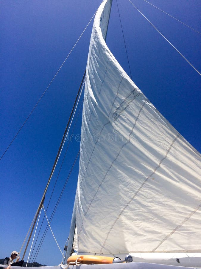 Massive white sail editorial stock image. Image of white - 52075484