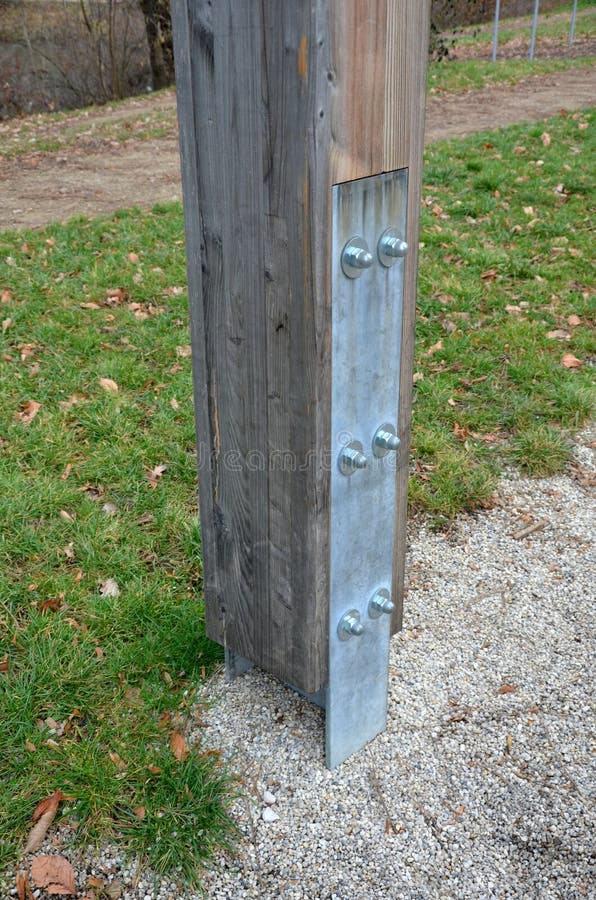 Massive Wood Beams in the Shape of a Square Gate or Frame, Stock Photo ...