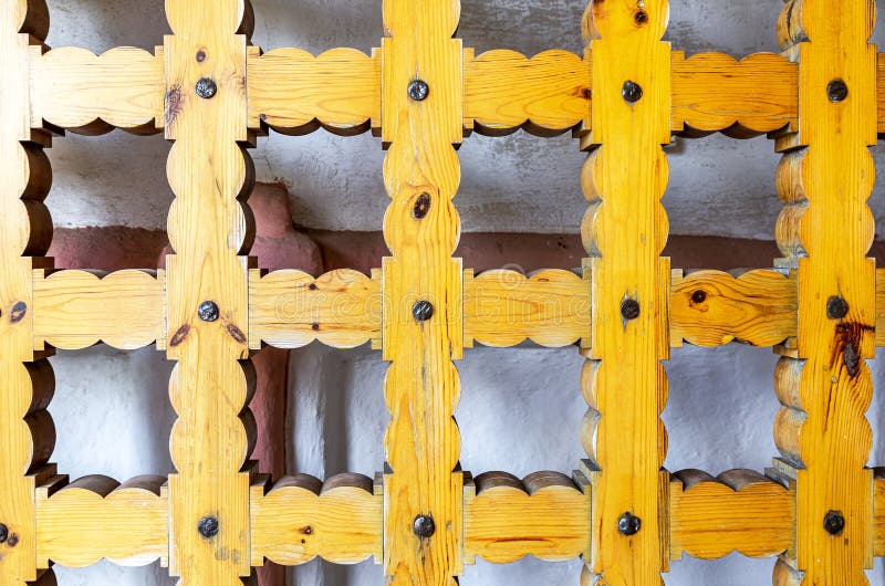 Massive Wooden Gate in Valdai Monastery Close Up Stock Photo - Image of ...