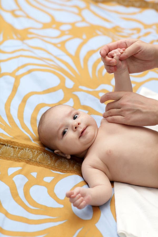 Baby Massage 2 stock photo. Image of changing, bonding - 29769732