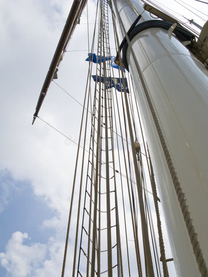 Mast stock image. Image of steel, pole, knot, mast, cord - 15595825