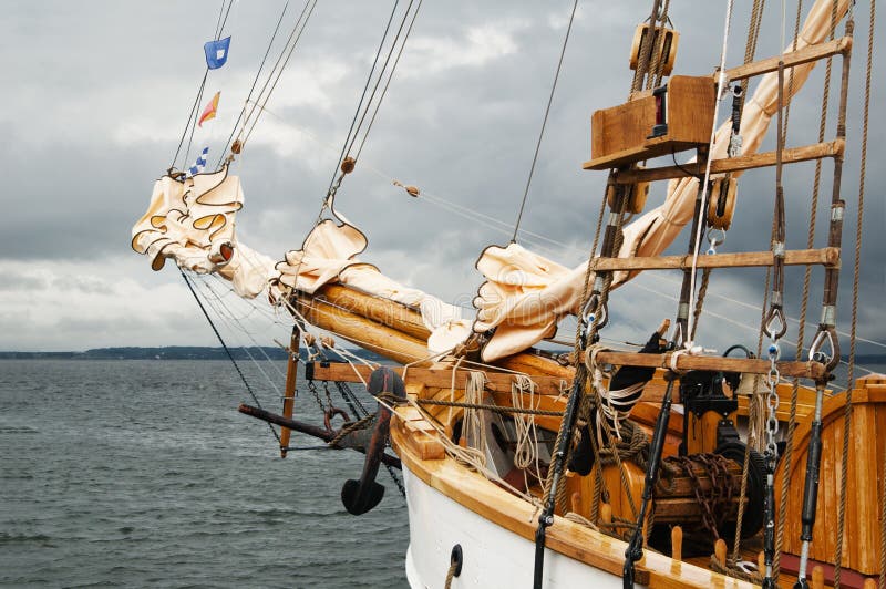 Ancient sailing vessel stock photo. Image of helmsman - 27763238