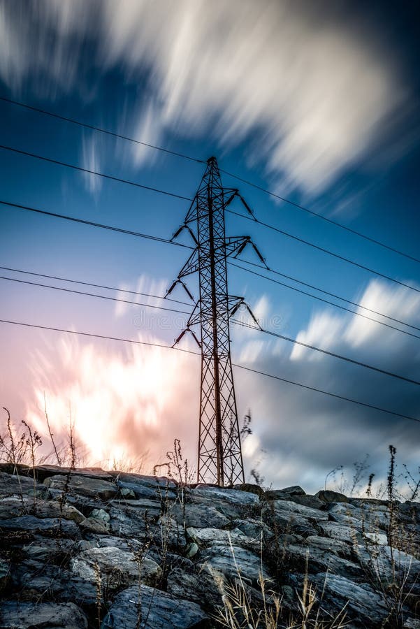 The Mast of Electic Networks Stock Image - Image of tower, environment ...