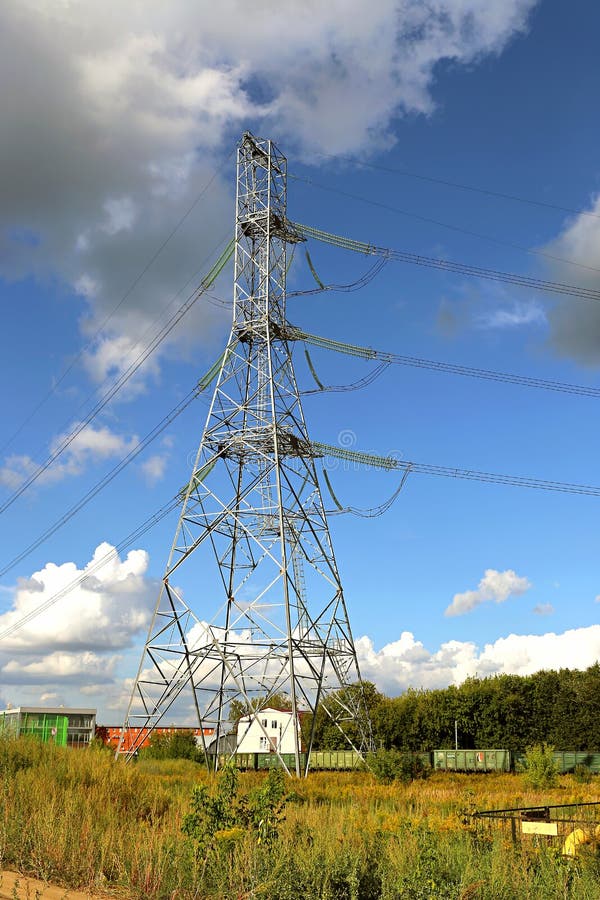 Mast electrical power line stock image. Image of networks - 43599309
