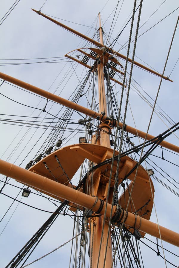 Mast and rigging stock image. Image of rigging, nautical - 111377761
