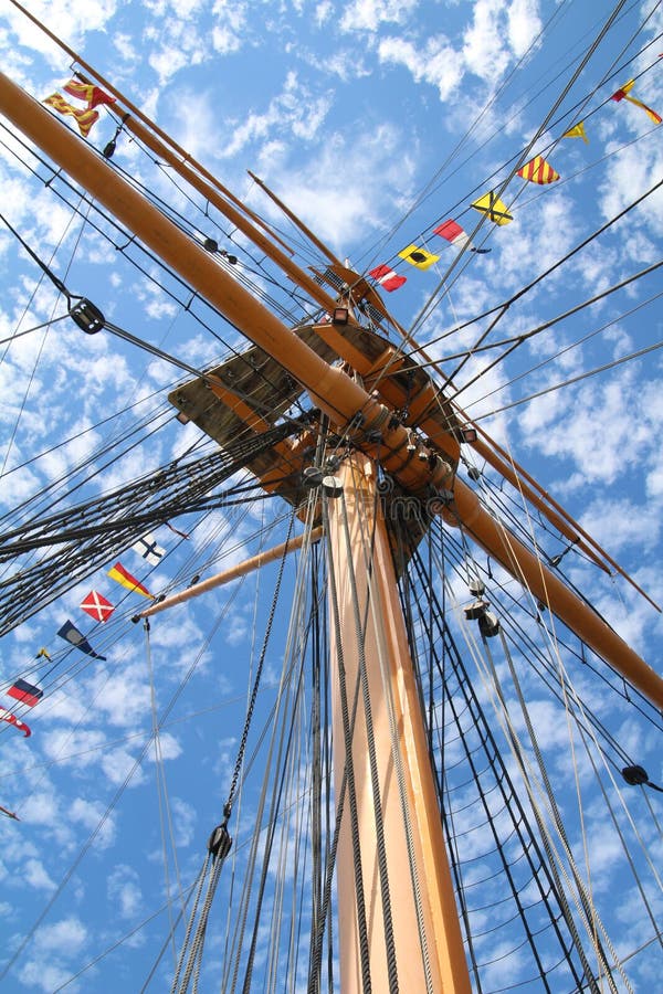 Mast and rigging stock image. Image of rigging, nautical - 111377761