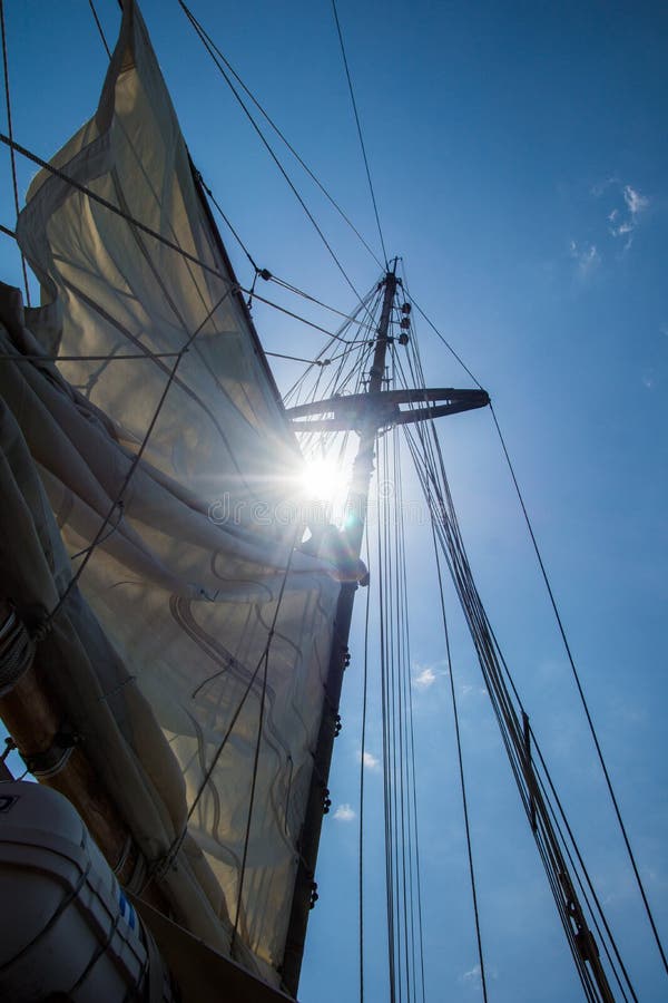 Mast and rigging stock photo. Image of vessel, equipment - 51526732