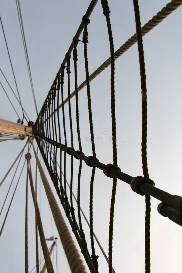 Mast. stock photo. Image of flag, sail, sailor, ship - 15933552