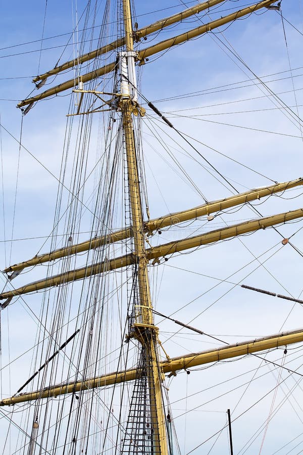 Mast and ropes stock image. Image of transport, adventure - 41214669