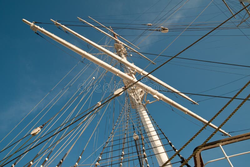 Mast of sailing ship stock photo. Image of bridge, tall - 11710352