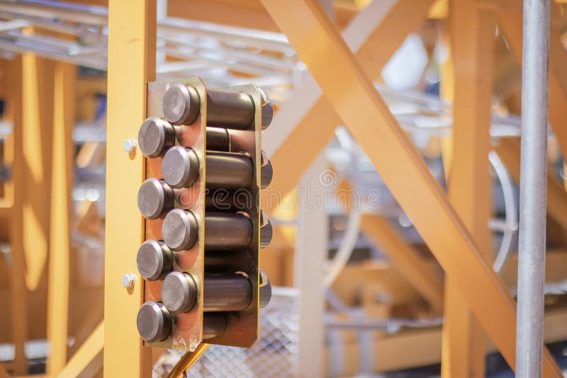 Mast Section of Tower Crane There are Safety Pins for Lock. this is ...