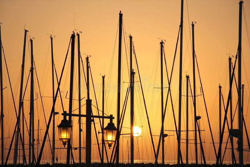 Masts stock photo. Image of summer, horizon, sailboat - 102756192