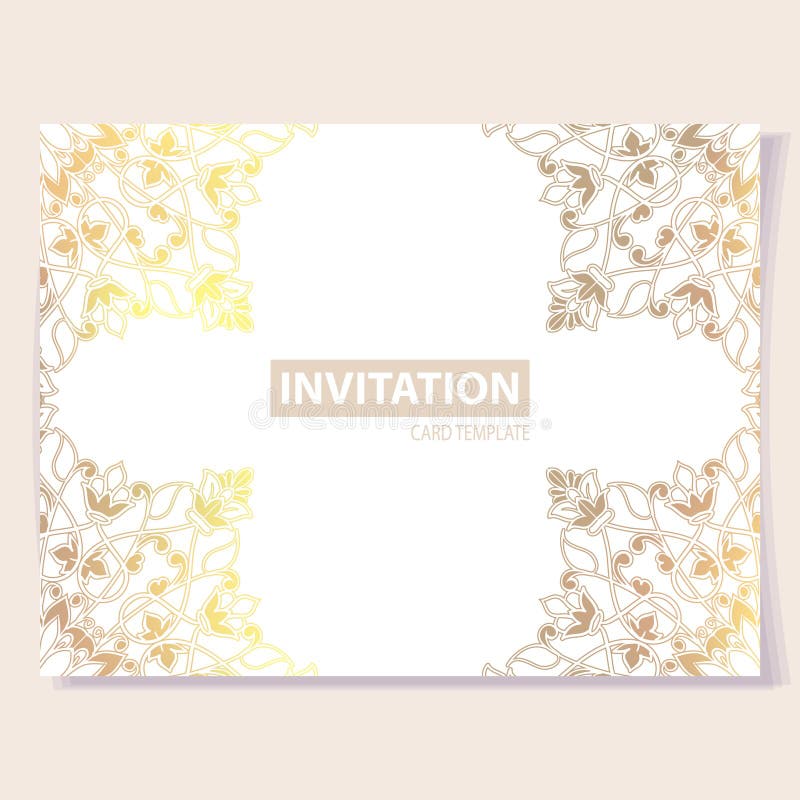 Abstract Invitation Template for Design Your Text Stock Vector ...