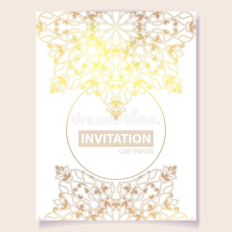 Abstract Invitation Template for Design Your Text Stock Vector ...