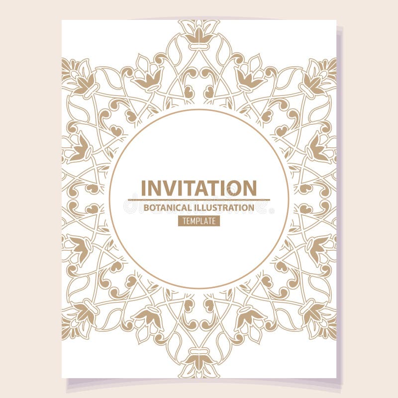Abstract Invitation Template for Design Your Text Stock Vector ...