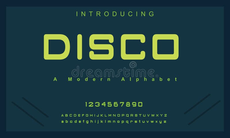Disco Font. Elegant Alphabet Letters Font and Number Stock Vector ...