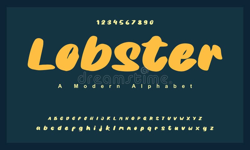 Fonts Lobster Stock Illustrations – 28 Fonts Lobster Stock ...