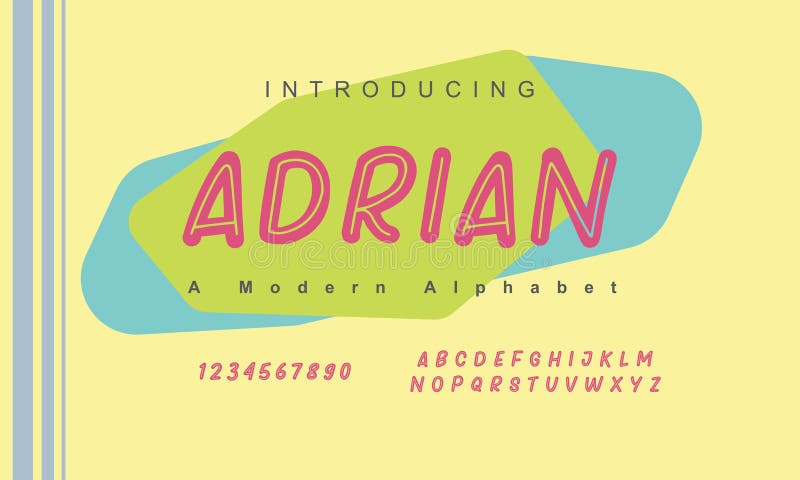 Font Adrian Stock Illustrations – 13 Font Adrian Stock Illustrations ...