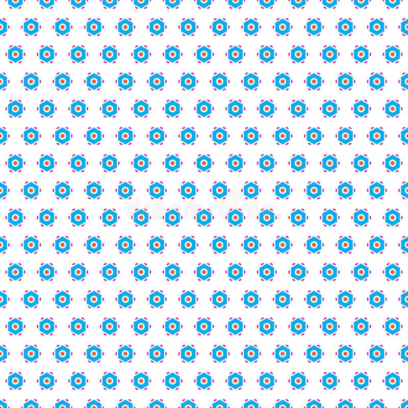 Isolated Geometric Dash Hexagonal Dots Circle Vector Seamless ...