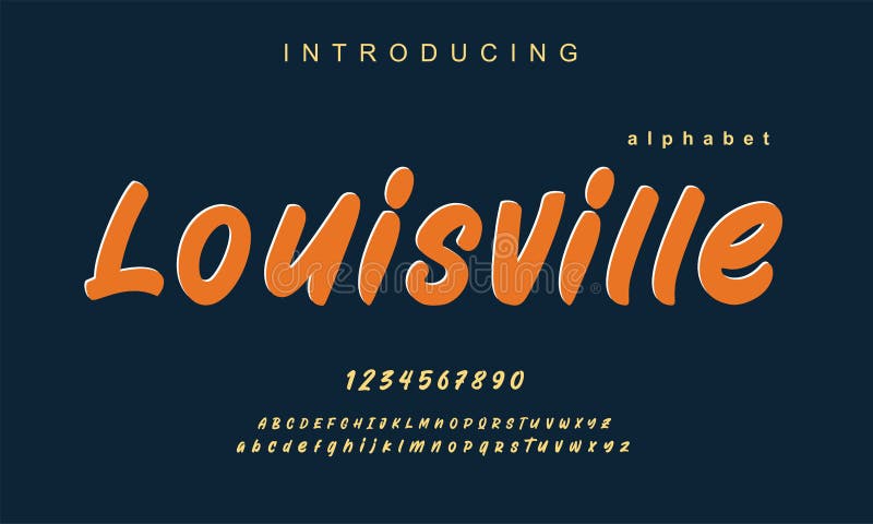 Louisville Font. Elegant Alphabet Letters Font and Number Stock Vector ...
