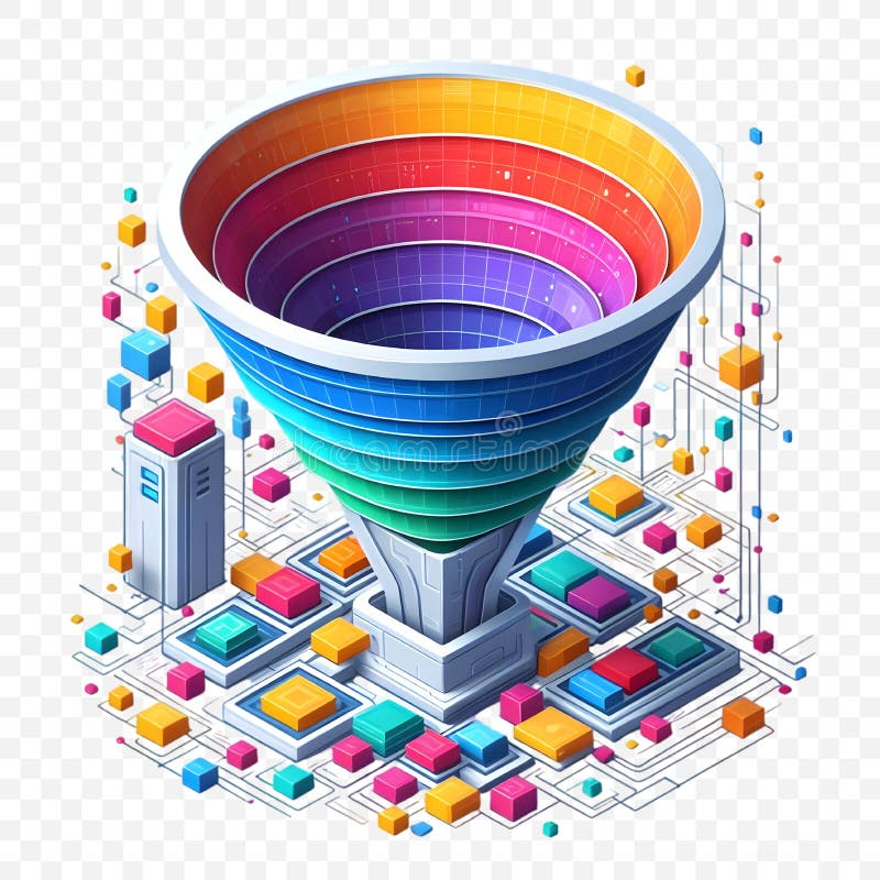Cognitive Funnel Matrix Transparent Background Stock Photo ...