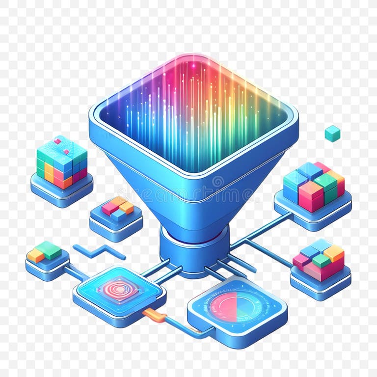 Neural Funnel Core Transparent Background Stock Illustration ...