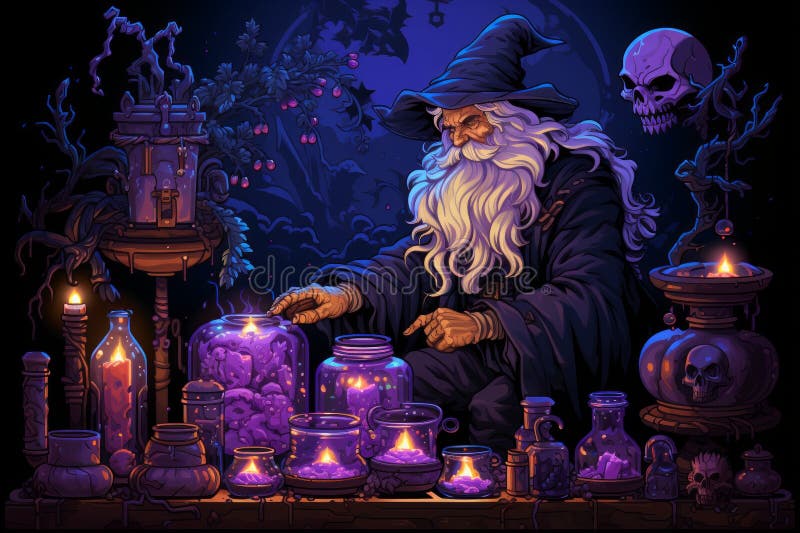 A Master of Alchemy and Potion-making, Concocting Potent Brews with ...