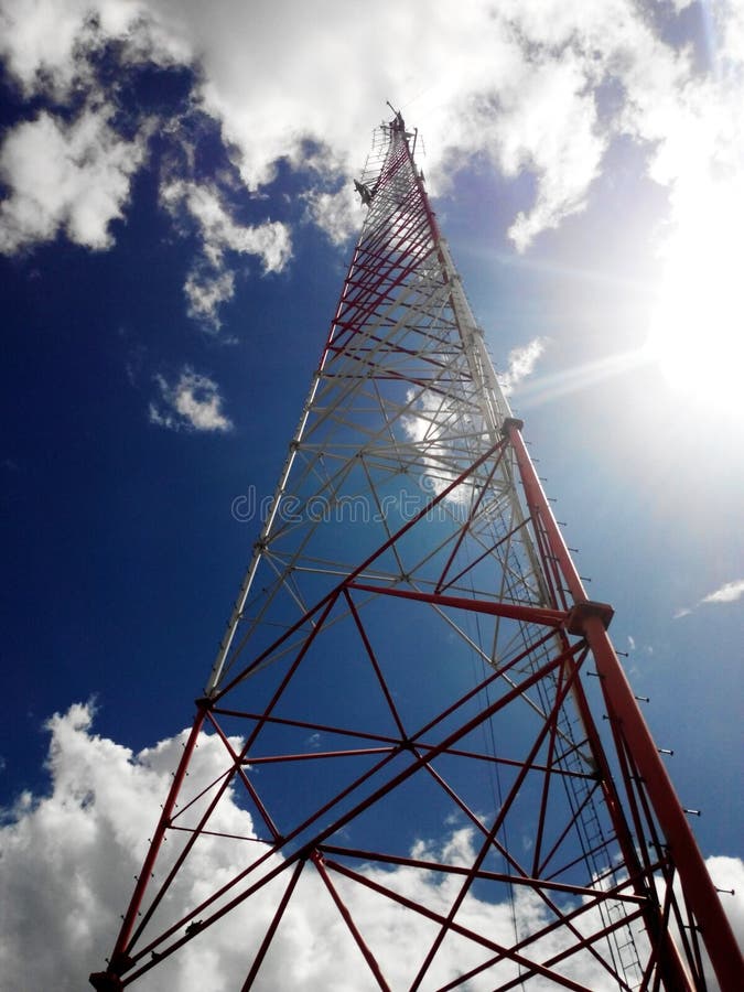 Master Antenna Signals Communication Stock Image - Image of signals ...