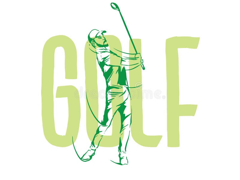 Golf Club Vector Illustration for Golf Event Tournament Stock Vector ...