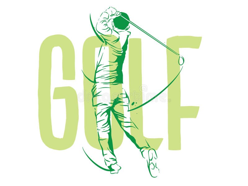Golf Club Vector Illustration for Golf Event Tournament Stock Vector ...