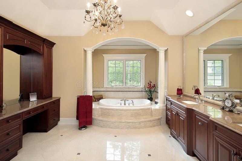Elegant Bathroom Columns Columns