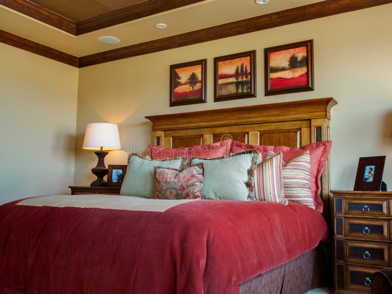 Master bedroom editorial image. Image of carpet, mattress - 284004855