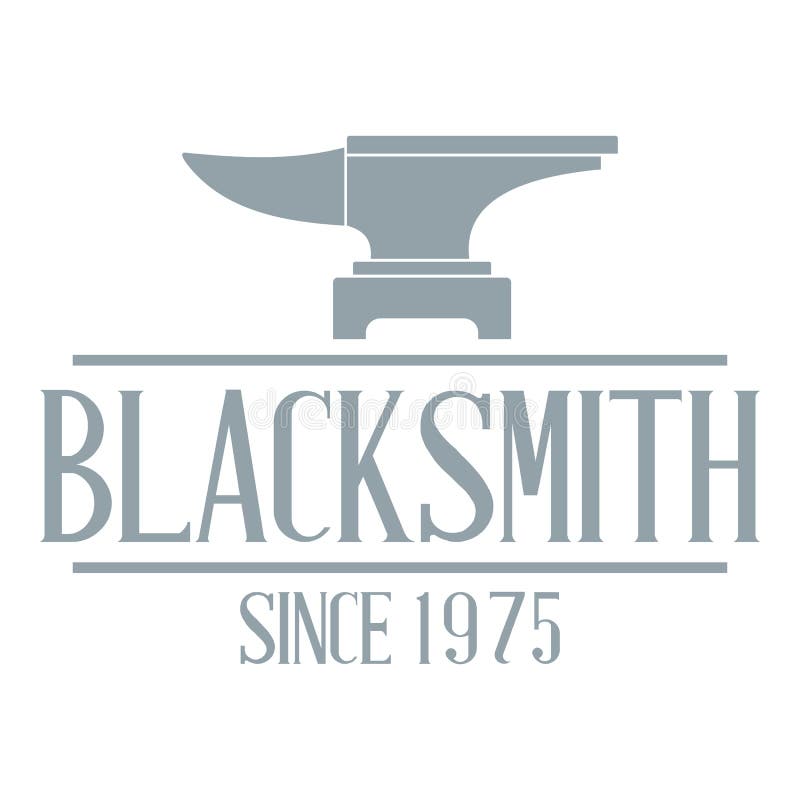 Blacksmith Logo Design stock vector. Illustration of foundry - 81258934