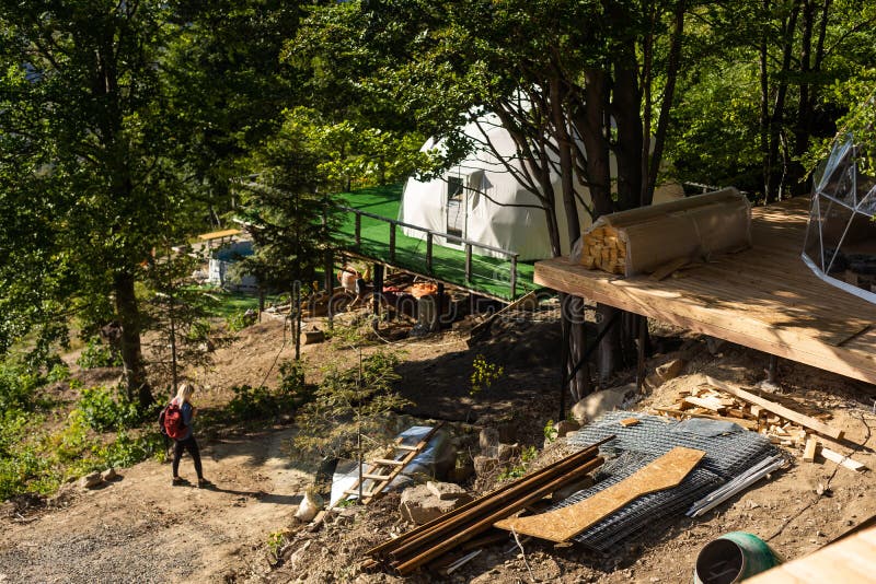 The Master Builds the Dome, Private and Multi-storey Buildings. Stock ...