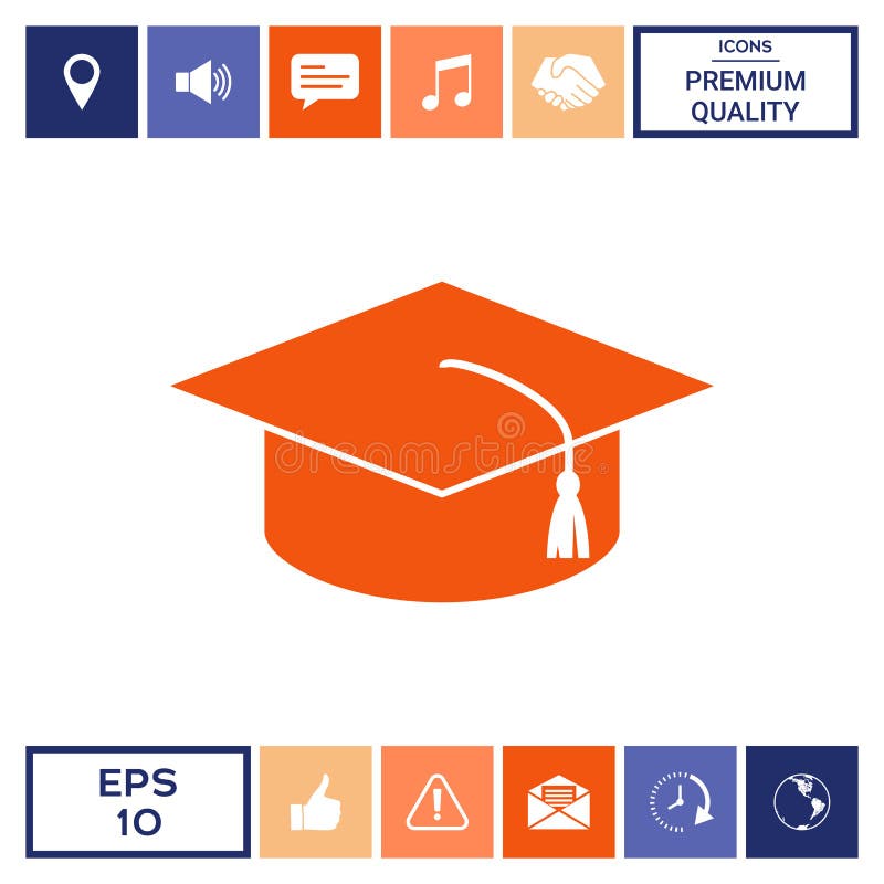 Master Cap for Graduates, Square Academic Cap, Graduation Cap Icon ...