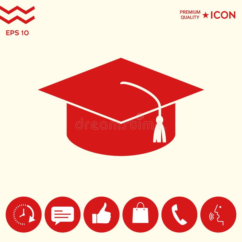Master Cap for Graduates, Square Academic Cap, Graduation Cap Icon ...