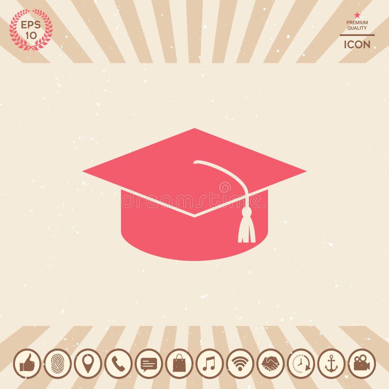 Master Cap for Graduates, Square Academic Cap, Graduation Cap Icon ...