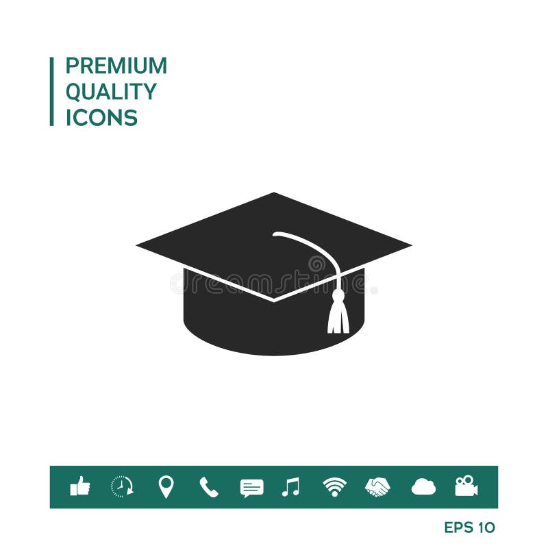 Master Cap for Graduates, Square Academic Cap, Graduation Cap Icon ...