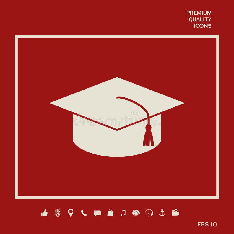 Master Cap for Graduates, Square Academic Cap, Graduation Cap Icon ...