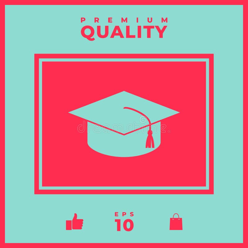 Master Cap for Graduates, Square Academic Cap, Graduation Cap Icon ...