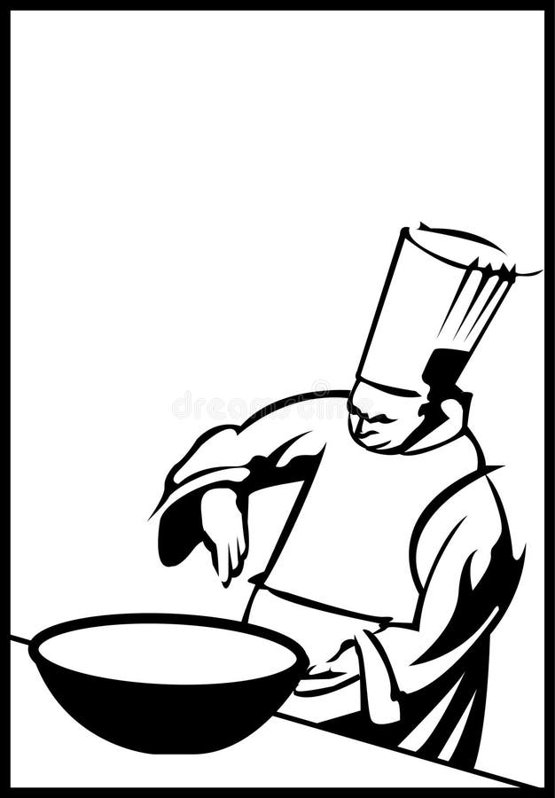 Soup chef stock illustration. Illustration of soup, cook - 1277634
