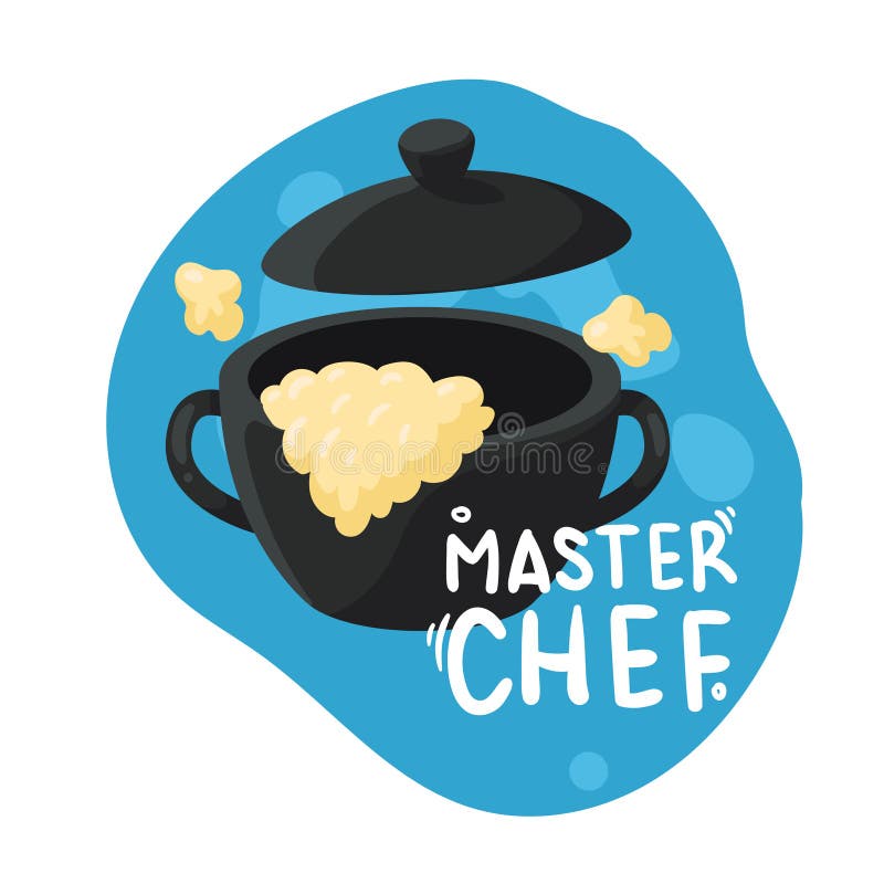Master chef, cooking stock vector. Illustration of work - 255887323